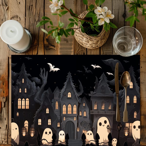 Halloween Placemat - Etsy