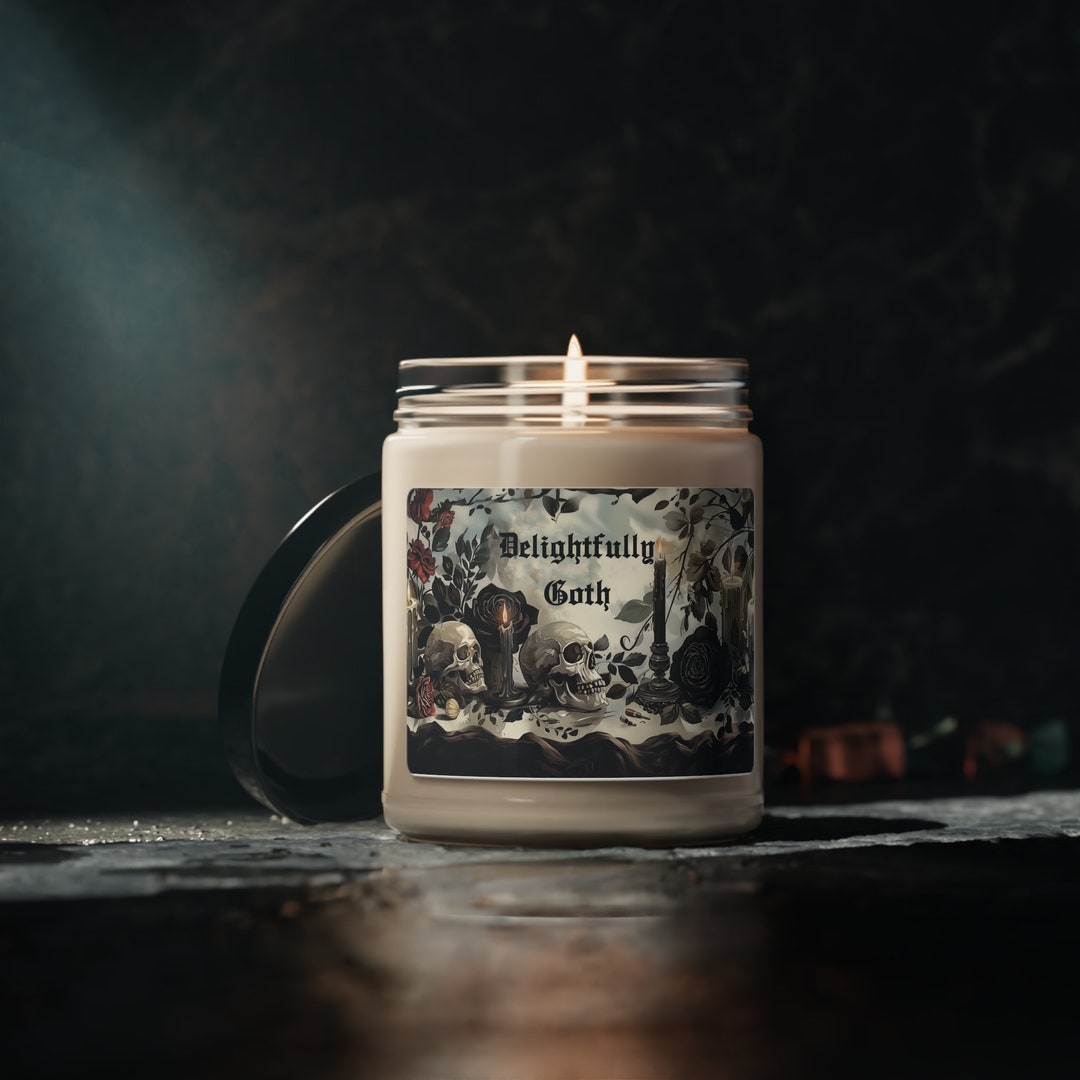 Delightfully Goth Candle Goth Quote Candle Goth Decor Goth Gifts Dark ...