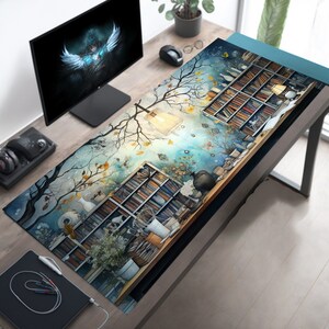 Reading Room Desk Mat Water Color Mousepad Water Color - Etsy Canada