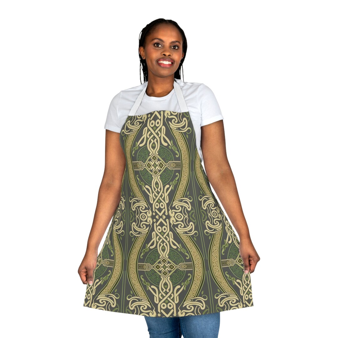 Irish Apron, Celtic Apron, All Over Print Kitchen Apron, AOP Irish ...