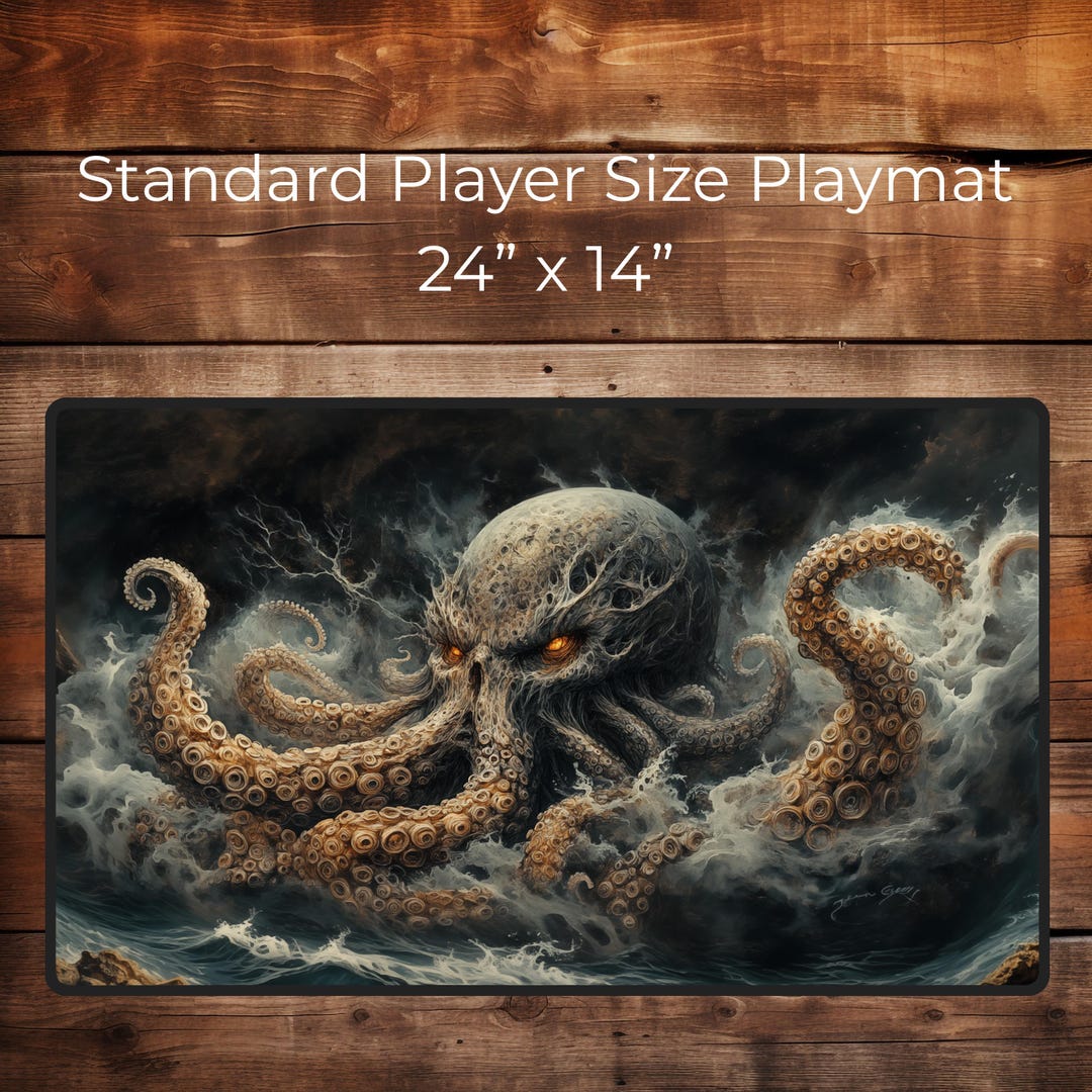 Abyssal Leviathan - Scary Octopus Playmat for DND or Other Table Top ...