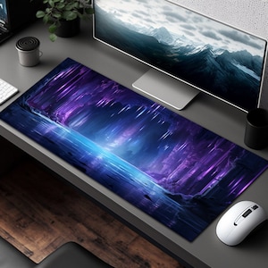 Grotto Brilliance Anime Gaming Desk Mat Mousepad XL, Extended Mouse Pad ...