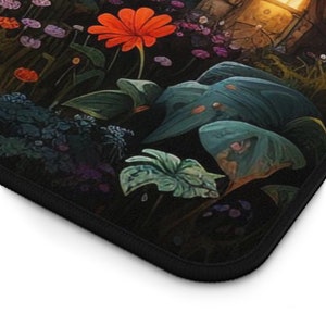 Cute Desk Accessory: Whimsical Desk Mat, Cottagecore Mousepad, Cute ...