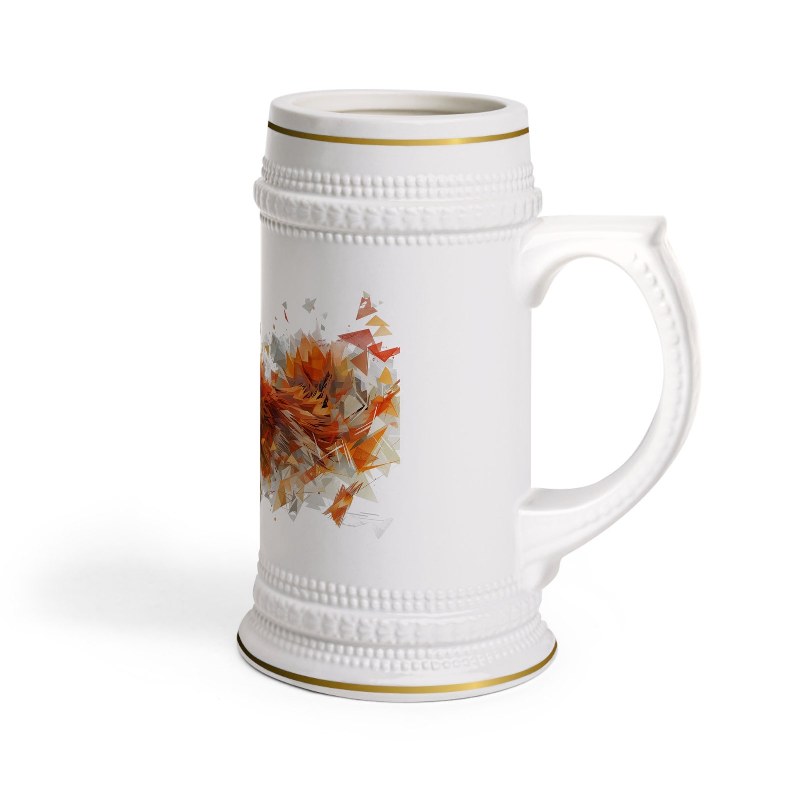 Japanese Red Fox Beer Stein Mug, Custom Beer Stein, Fox Root Beer Mug ...
