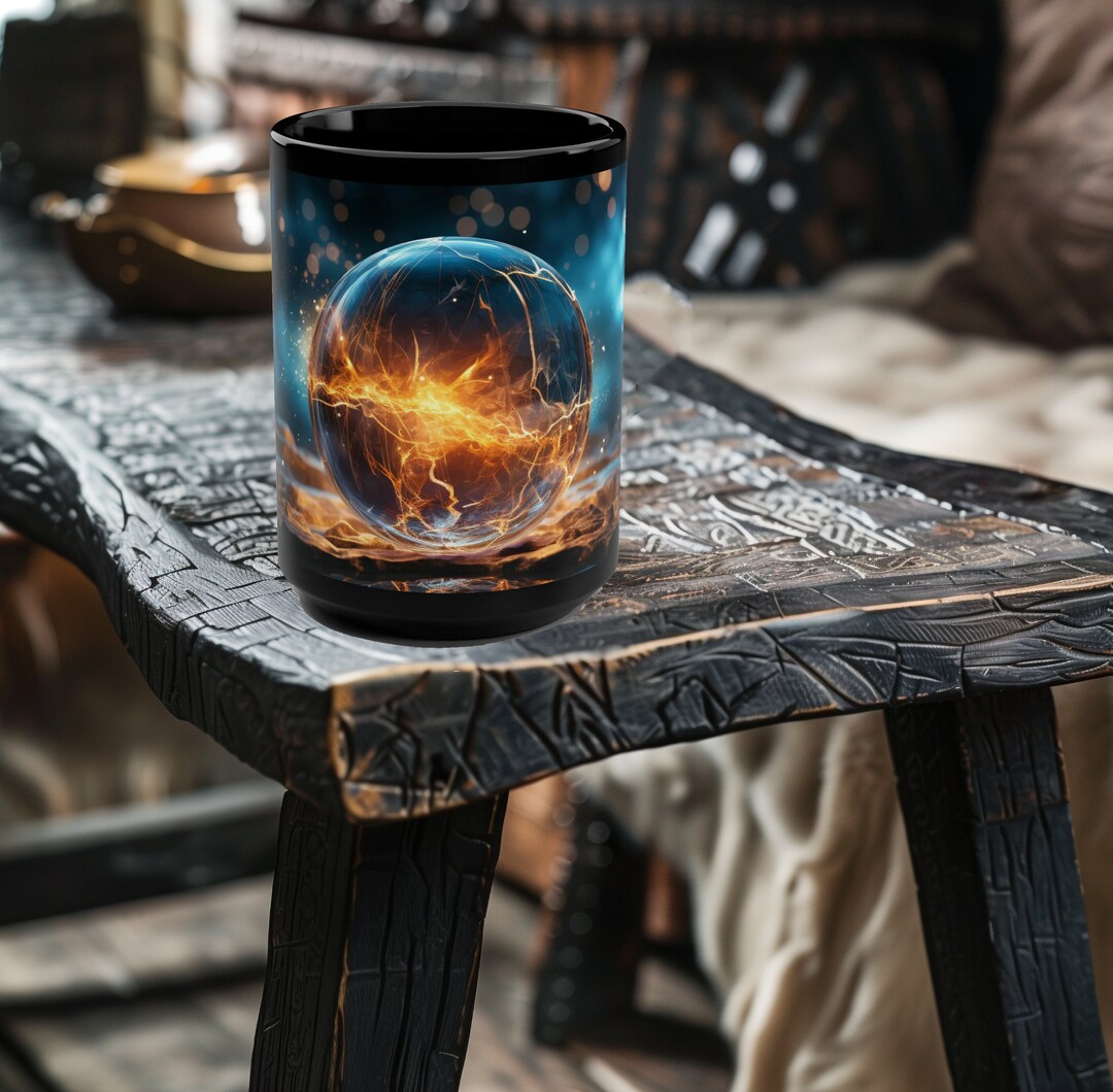 Conduit of Celestial Inferno, Fantasy Coffee Mug, Gothic Mug, Gothic ...