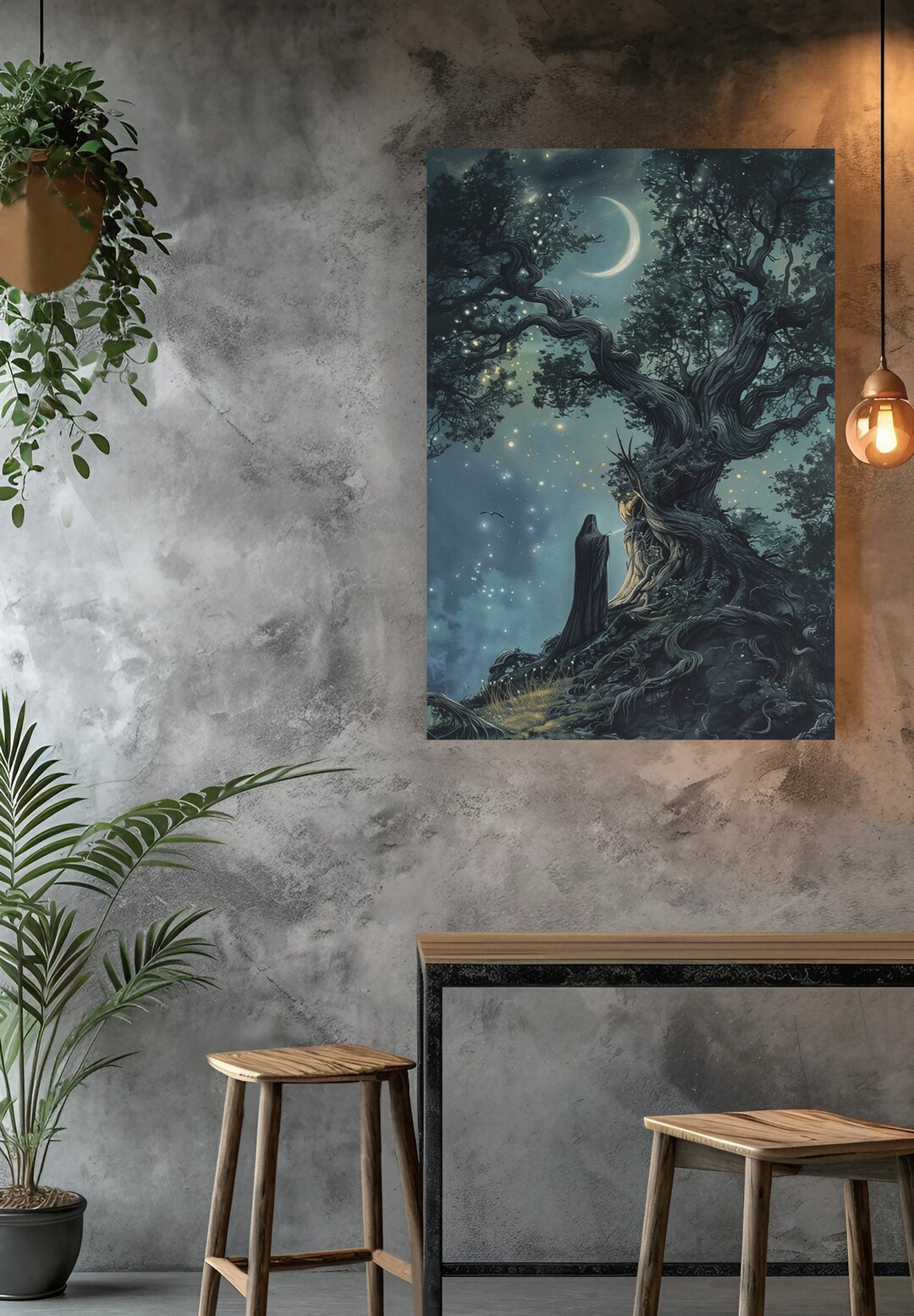 Secret Druid Ritual Poster Art Print - Witchy Wall Art - Mystical Wall ...