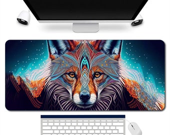 Cute Fox Desk Mat - Etsy