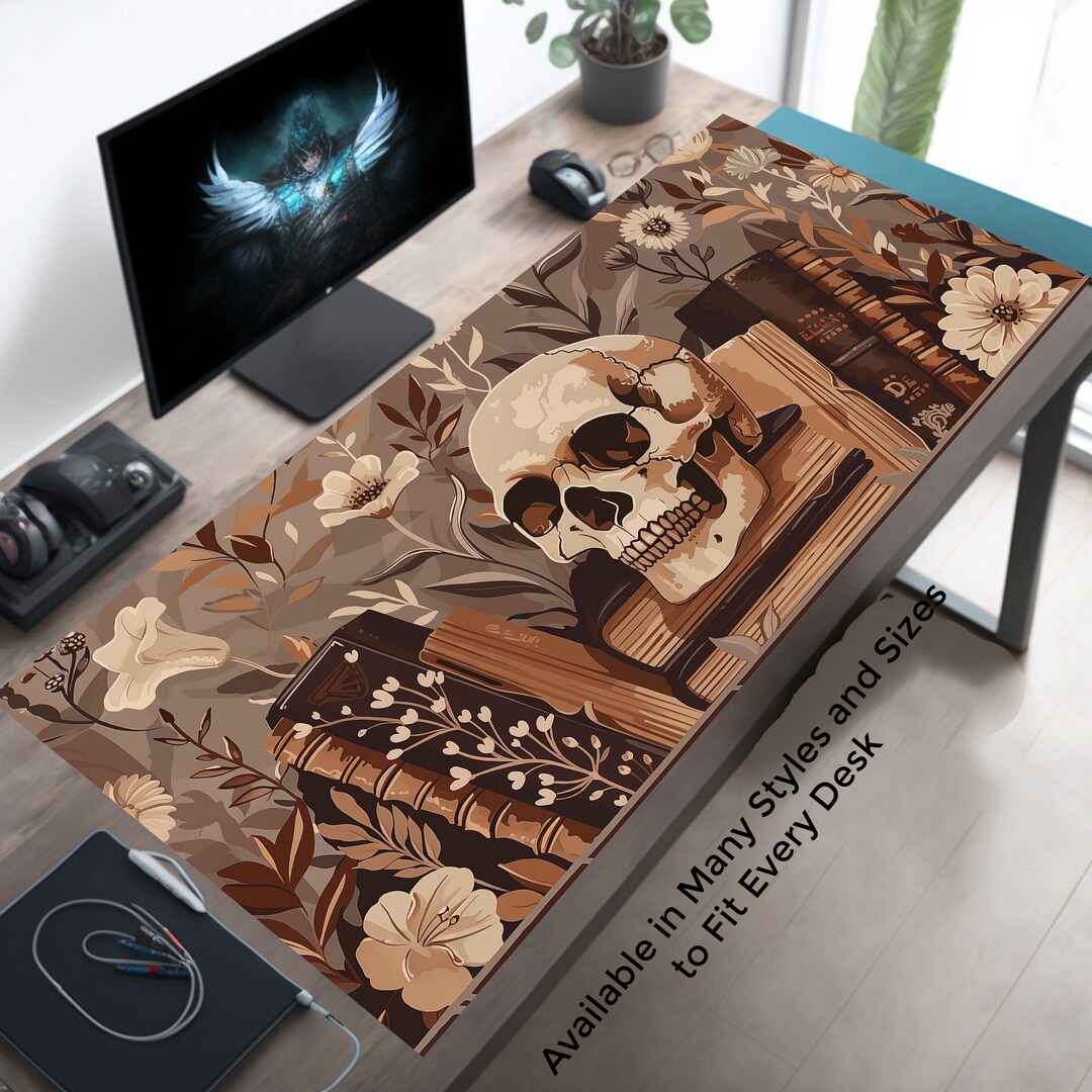 Aesthetic Goth Desk Decor, Dark Academia Office Decor, Office Desk Mat ...