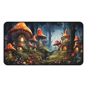 Cute Desk Accessory: Whimsical Desk Mat, Cottagecore Mousepad, Cute ...