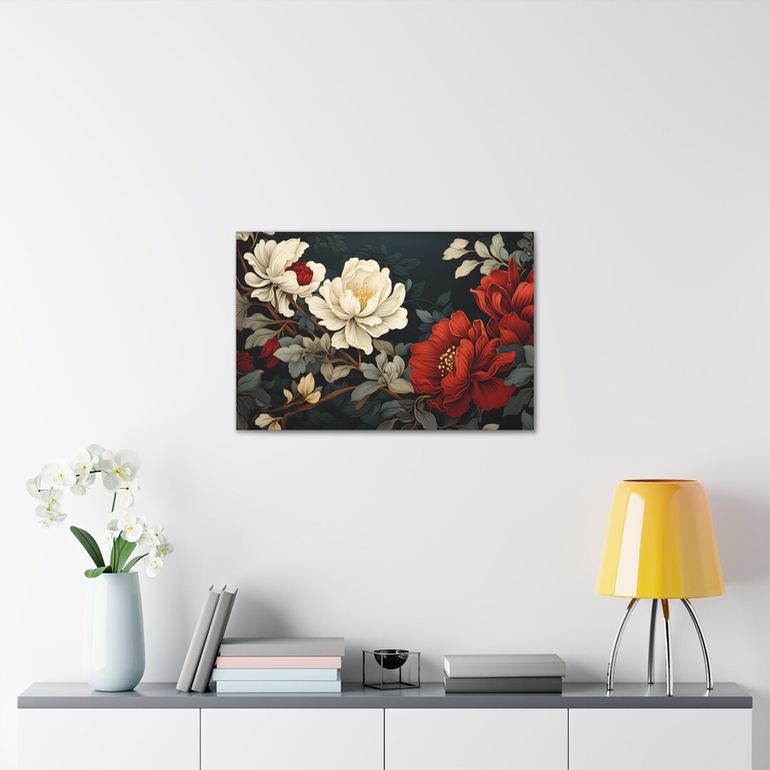 Japanese Cottagecore Floral Print, Japan Floral Art, Japanese Flowers ...