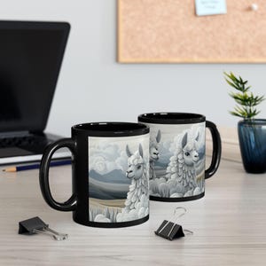 Kawaii Cute Cloud Llamas Mug - Cute Kawaii Mug - Llamas Coffee Cup ...