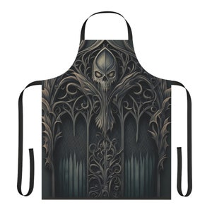 Gothic Apron, Goth Kitchen Apron, Horror Chef Apron, Unique Apron ...