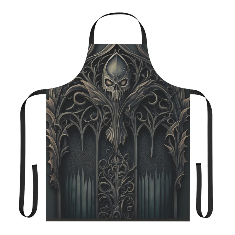 Gothic Apron, Goth Kitchen Apron, Horror Chef Apron, Unique Apron ...