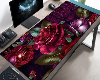 Gothic Raven Mat, Oversized Mousepad, Extended Mouse Pad, Extra Large ...