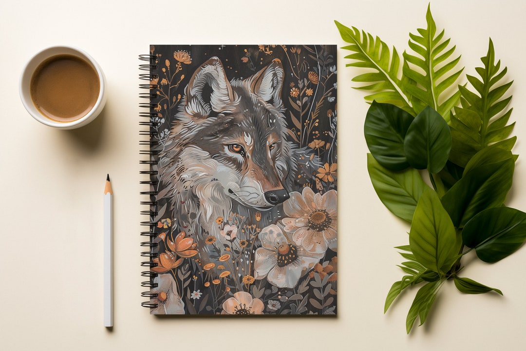 Spirit Animal Journal - Wolf Notebook - Gray Wolf Journal - Personal ...