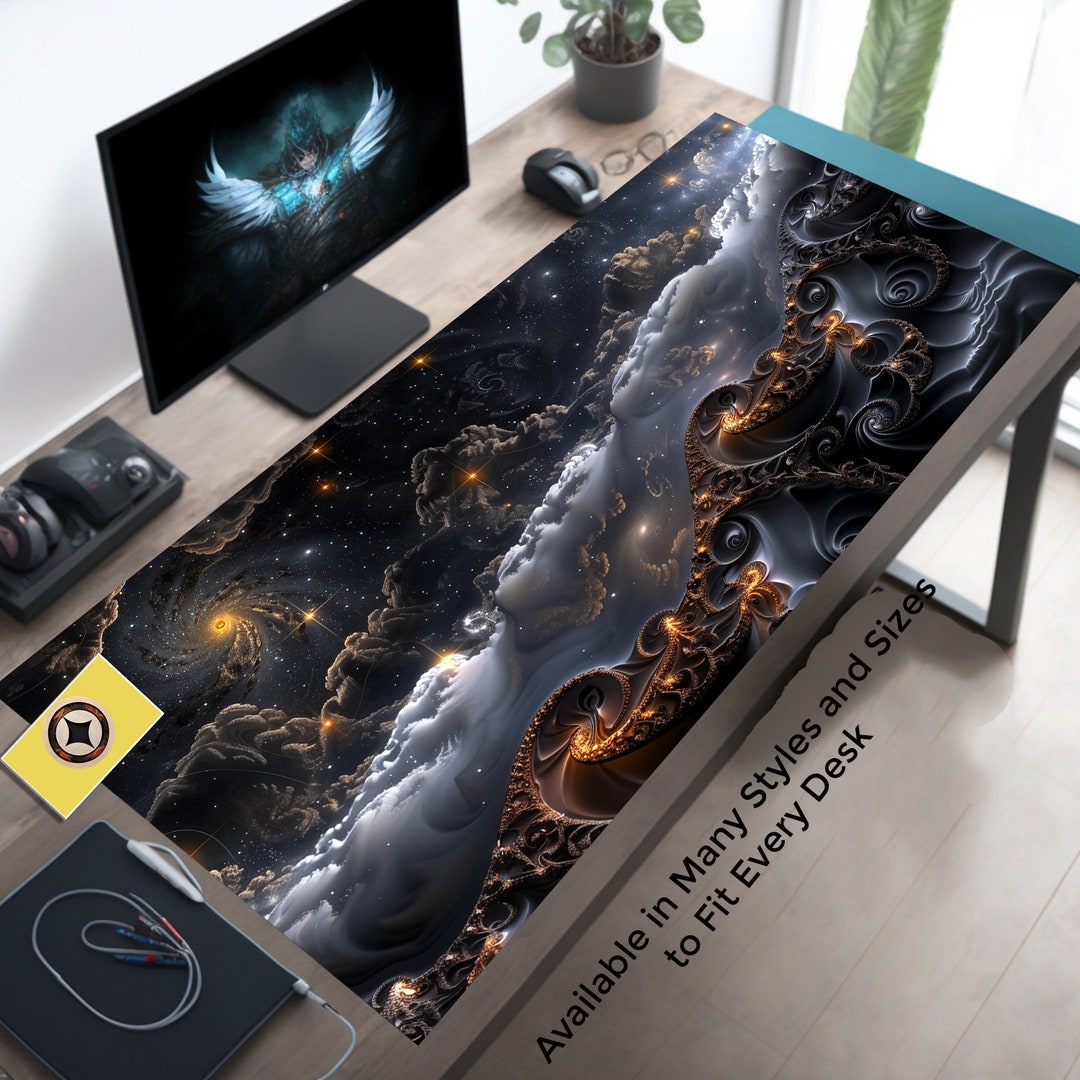 Cosmic Structures Desk Decor, Deep Space Fantasy Art Desk Mat Desk Pad ...
