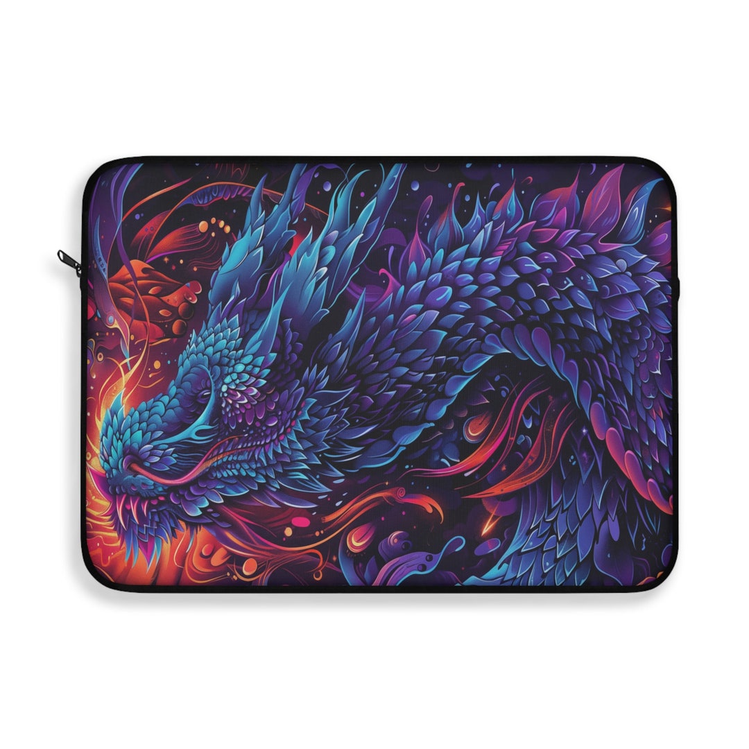 Vibrant Colorful Dragon Laptop Sleeve, Dragon iPad Case, Dragon Gifts ...