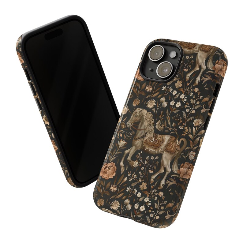 Medieval Floral Horse Cellphone Case - Medieval Horse Phone Case ...