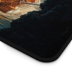 Desk Mat, Fantasy Pirate Ship Large Mouse Pad, Cute Gaming Desk Pad ...