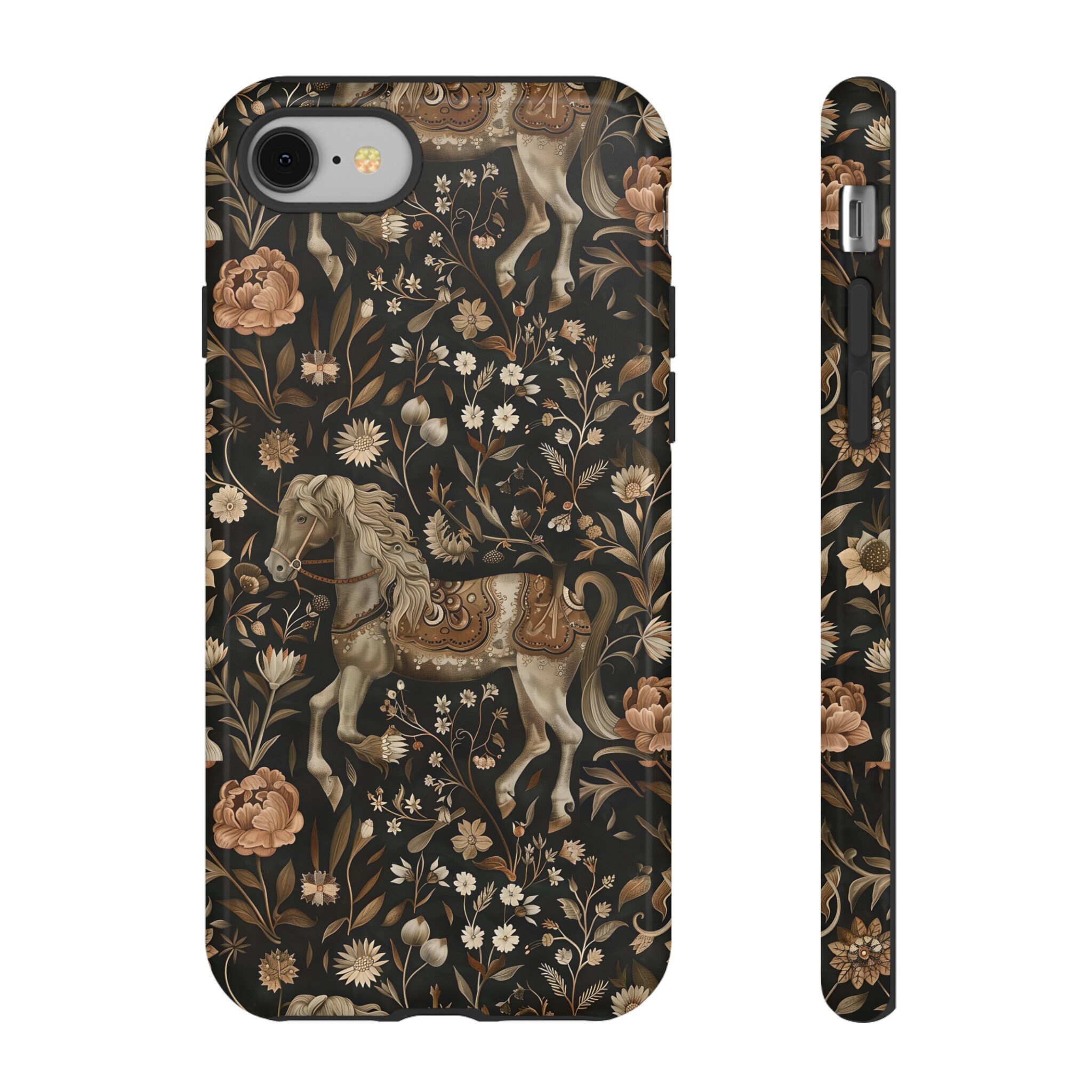 Medieval Floral Horse Cellphone Case - Medieval Horse Phone Case ...