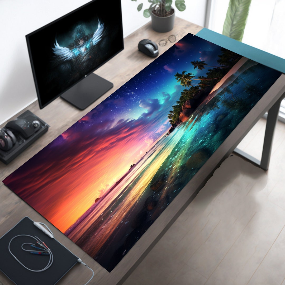 Stunning Night at the Beach Desk Mat, Beach Lovers Dream Desk Decor - Etsy