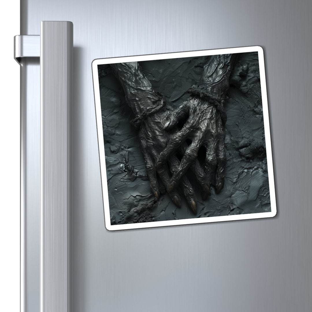 Creepy Goth Hands Kitchen Fridge Magnet, Goth Magnet, Goth Decor, Goth ...