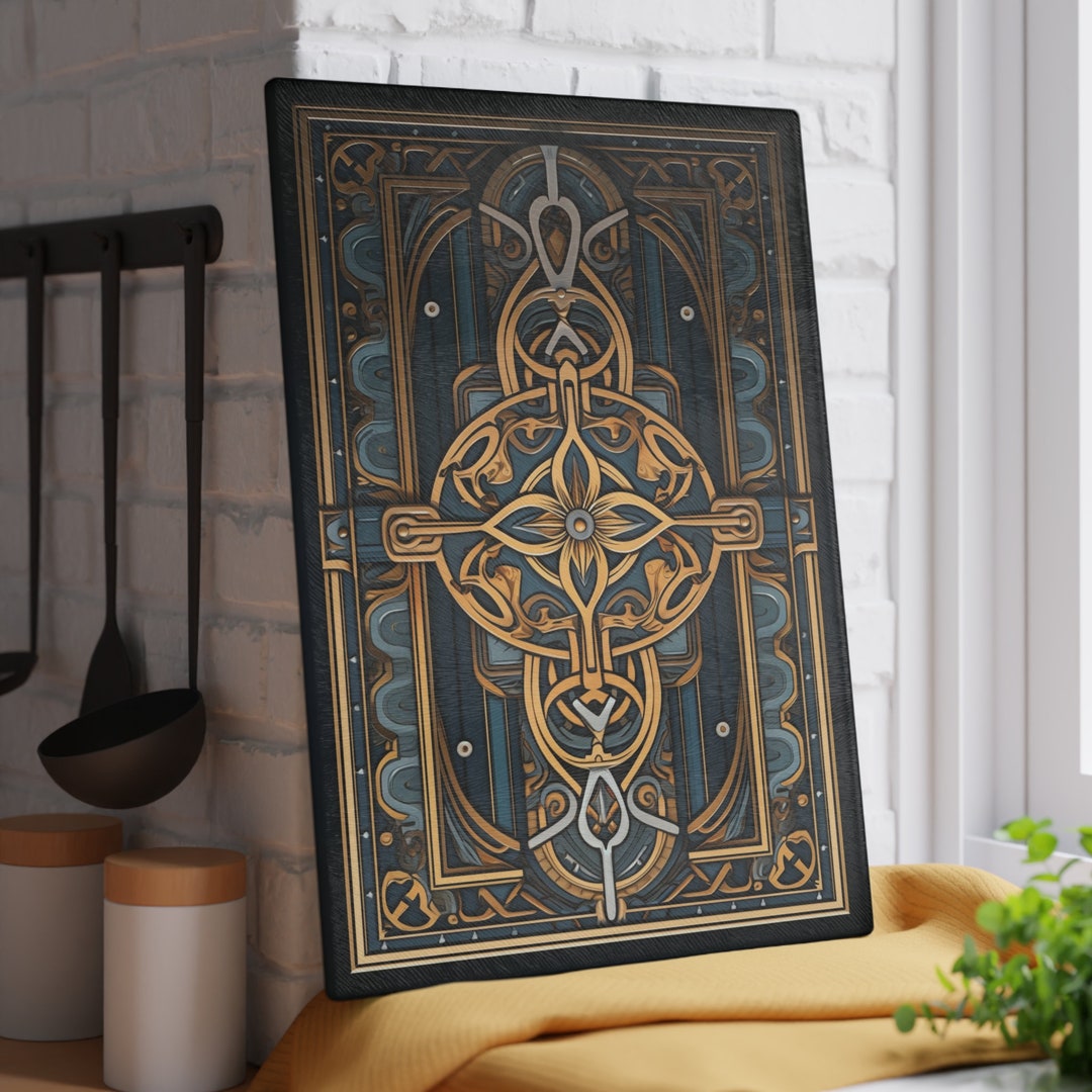 Glass Cutting Board, Celtic Kitchen Decor, Celtic Knot, Celtic Cutting ...