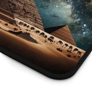 Giza Pyramids, Gaming Desk Mat, Egypt Desk Pad, Pyramid Mousepad ...