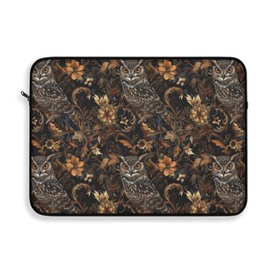 Medieval Floral Owl Laptop or iPad Sleeve for Most Laptop Models ...