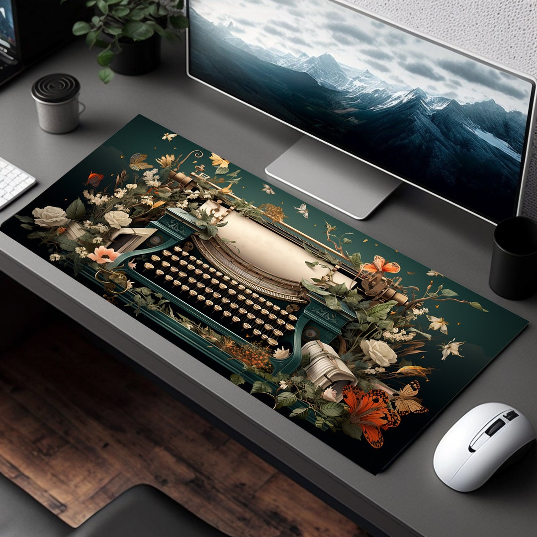 Retro Cottagecore Writers Desk Decor, Writing Desk Accessory, Cute ...