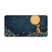 Cute Dog Admiring the Moon, Cute Desk Decor, Dog Desk Mat, Dog Lovers ...