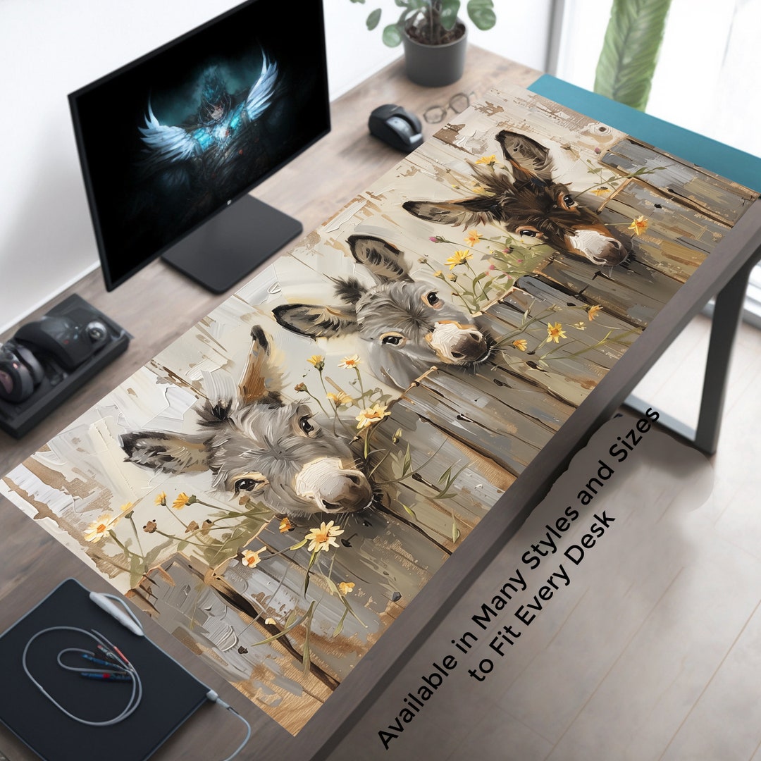 Cute Baby Donkey Desk Mat - Etsy