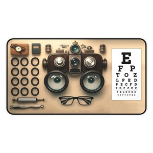 Optometry Office Decor Optometrist Mouse Pad Eye Doctor Desk Decor Gift ...