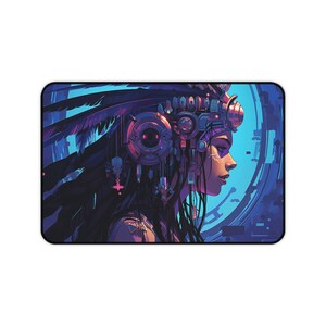 Cyberpunk Gamer Desk Mat, Gaming Mousepad XL, Game Table Decor ...