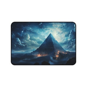 Pyramid in the Clouds Playmat , Pyramid Play Mat, Pyramid Mouse Pad ...