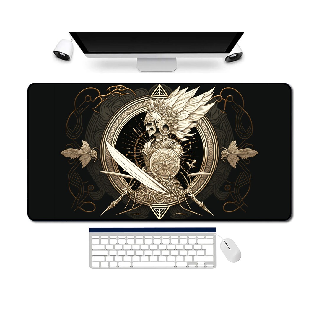 Gaming Desk Mat, XXL Desk Pad, XL Deskmat, Oversized Deskpad, Spartan ...