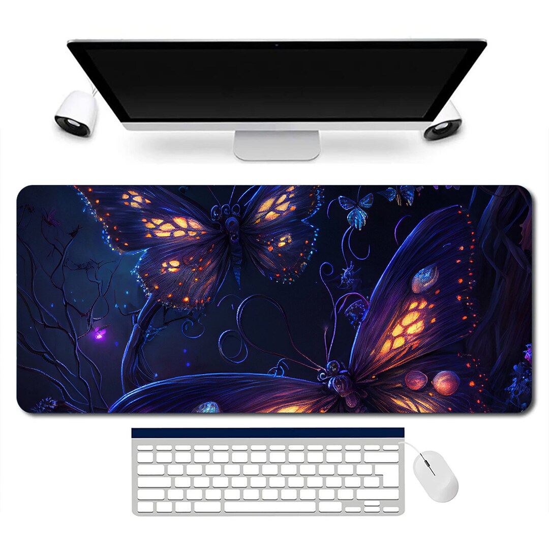 Desk Mat, Witchy Butterflies Large Mouse Pad 3, Large Gaming Desk Pad ...