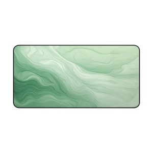 Sage Green Desk Mat With Hemmed or Flat Edges in Multiple Sizes, Cute ...