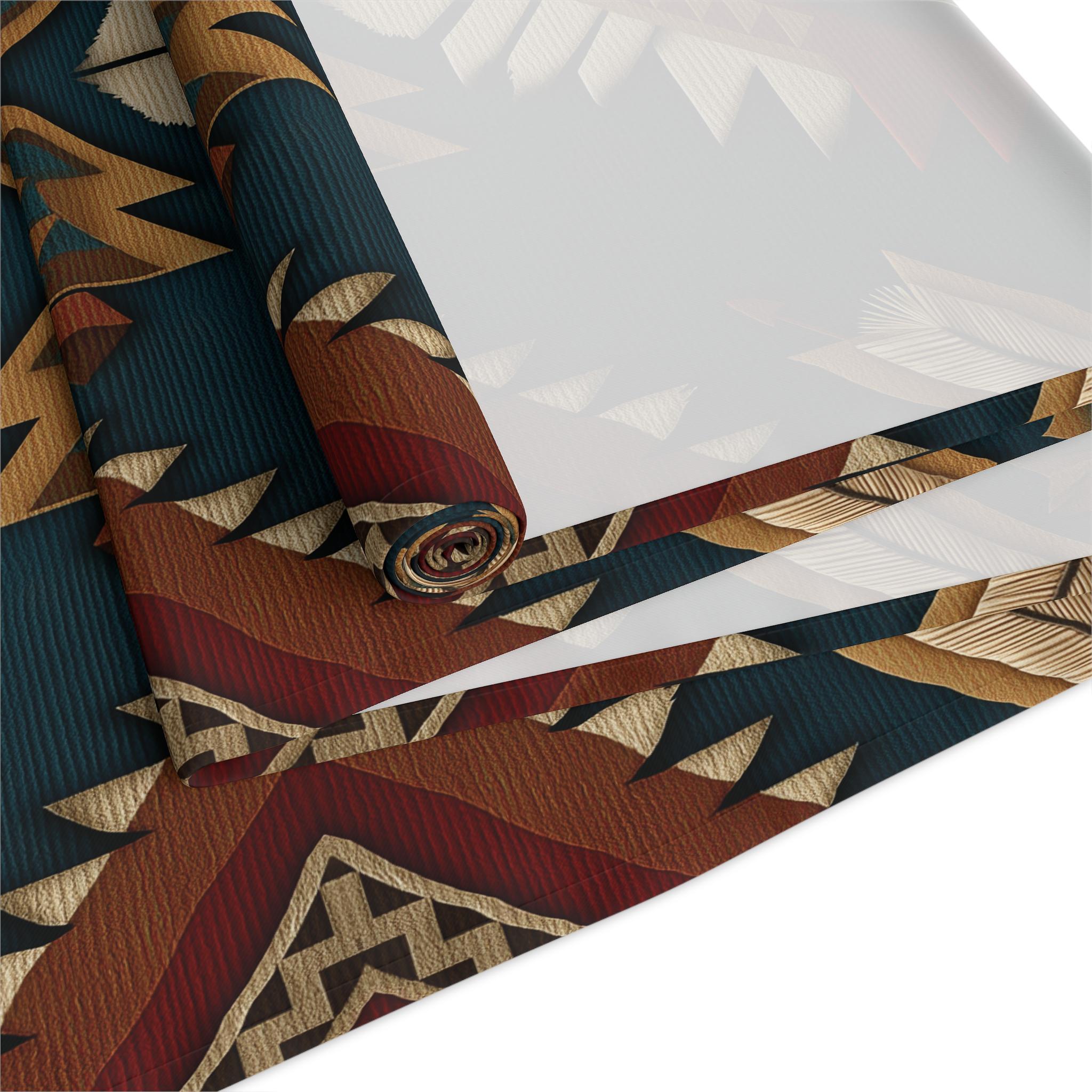 Native American Inspired Tribal Chevron Pattern Polyester Table Runner ...