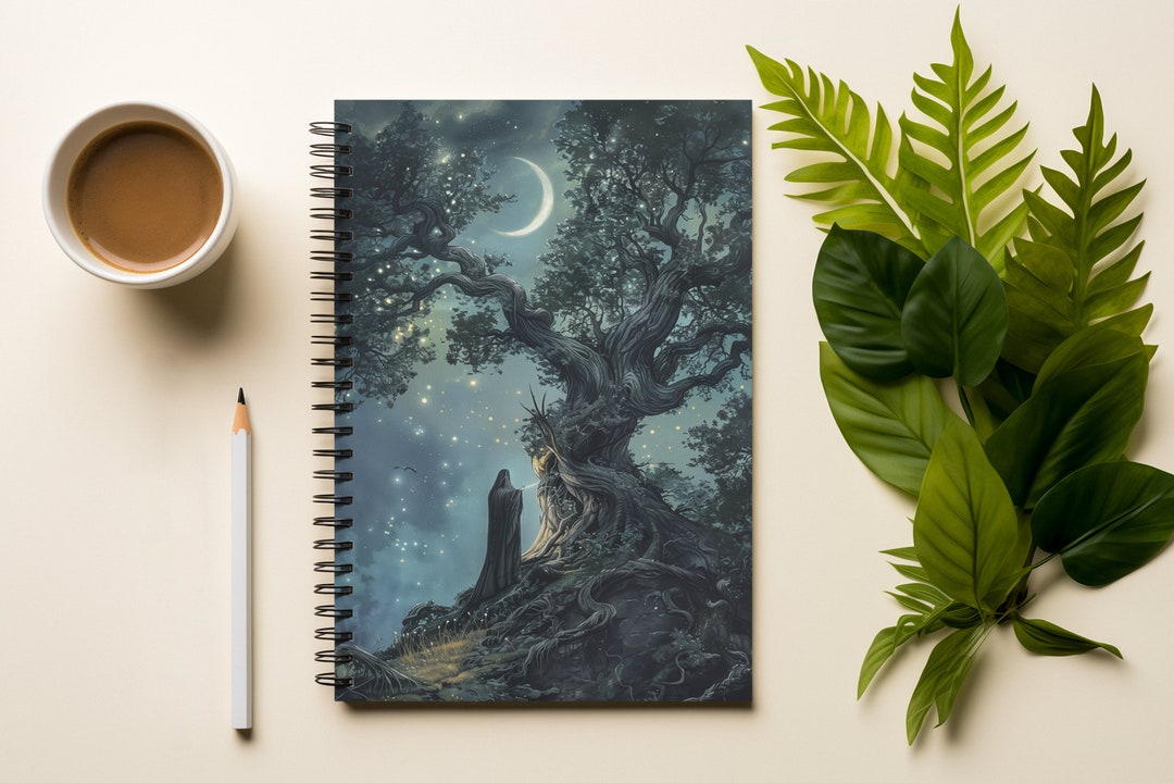 Secret Druid Ritual - Ruled Line Notebook - Witchy Journal - Etsy