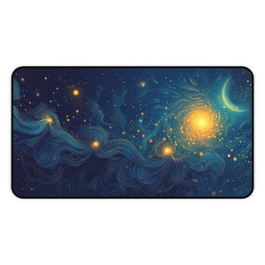 Supernova Sky Streams Gaming Desk Mat, Extended Desk Pad, Oversized ...