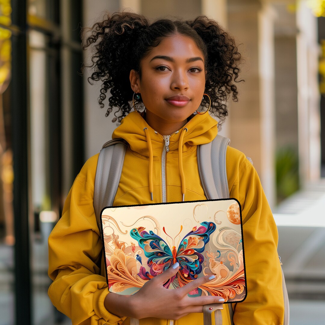 Dazzling Butterfly Laptop Sleeve, Cute Tablet Sleeve, Computer Travel ...