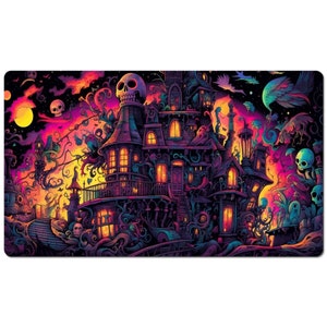 Trippy Mansion - 24"x14" Custom Table Top Gaming Playmat , Playmat - Etsy