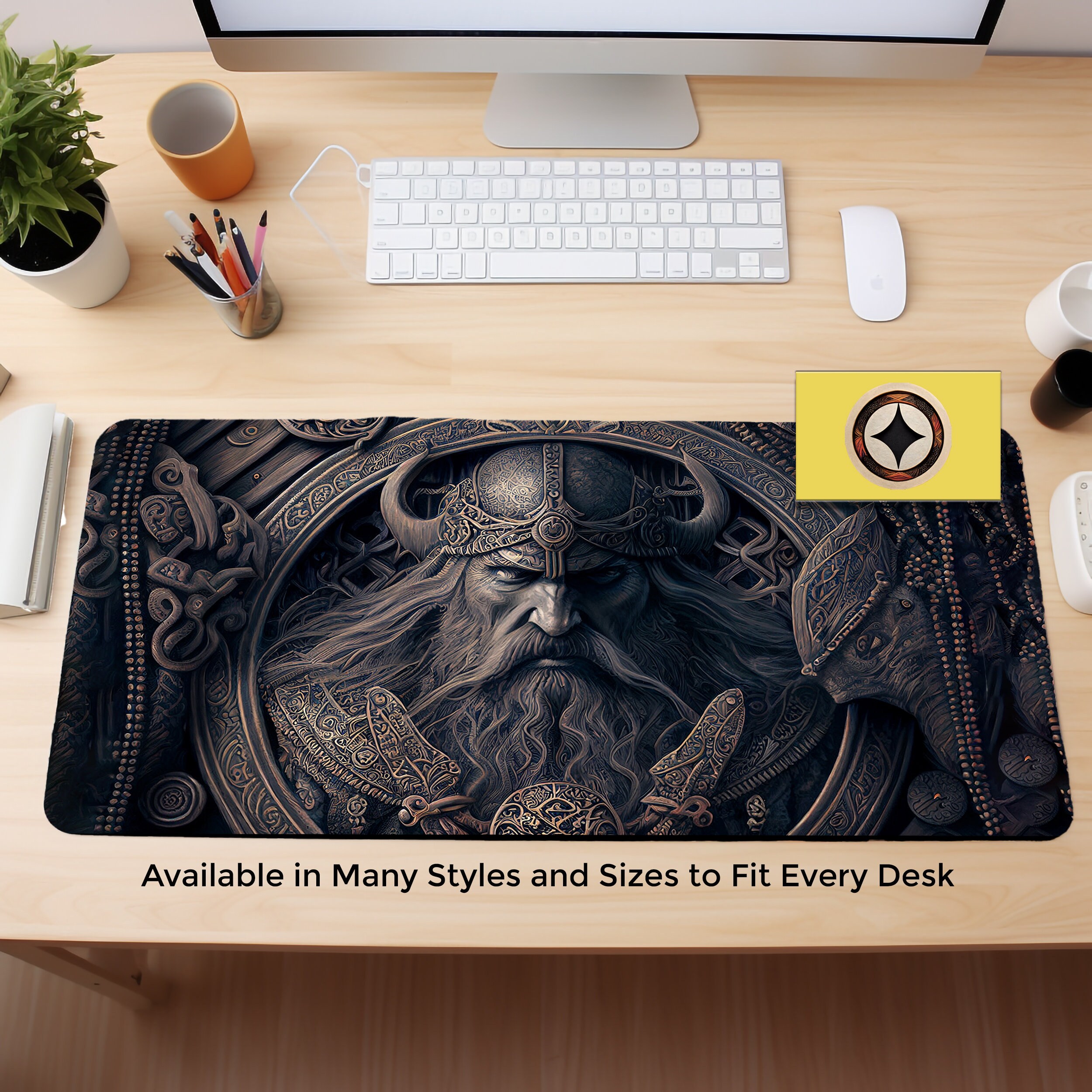 Viking Desk Mat, Large Mouse Pad, Aesthetic Mousepad, Kawaii Deskmat ...