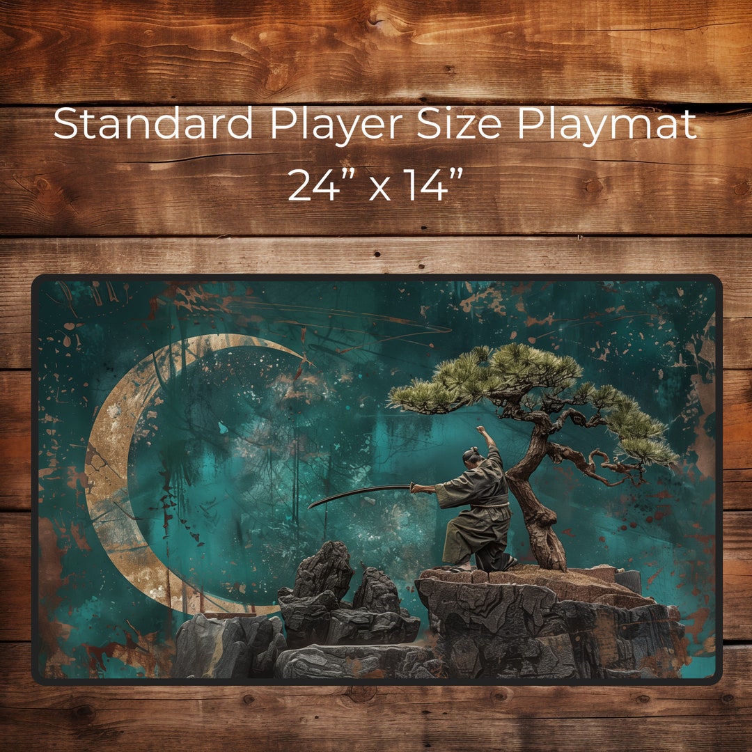 Japanese Samurai in Training - 24"x14" Custom Table Top Gaming Playmat ...