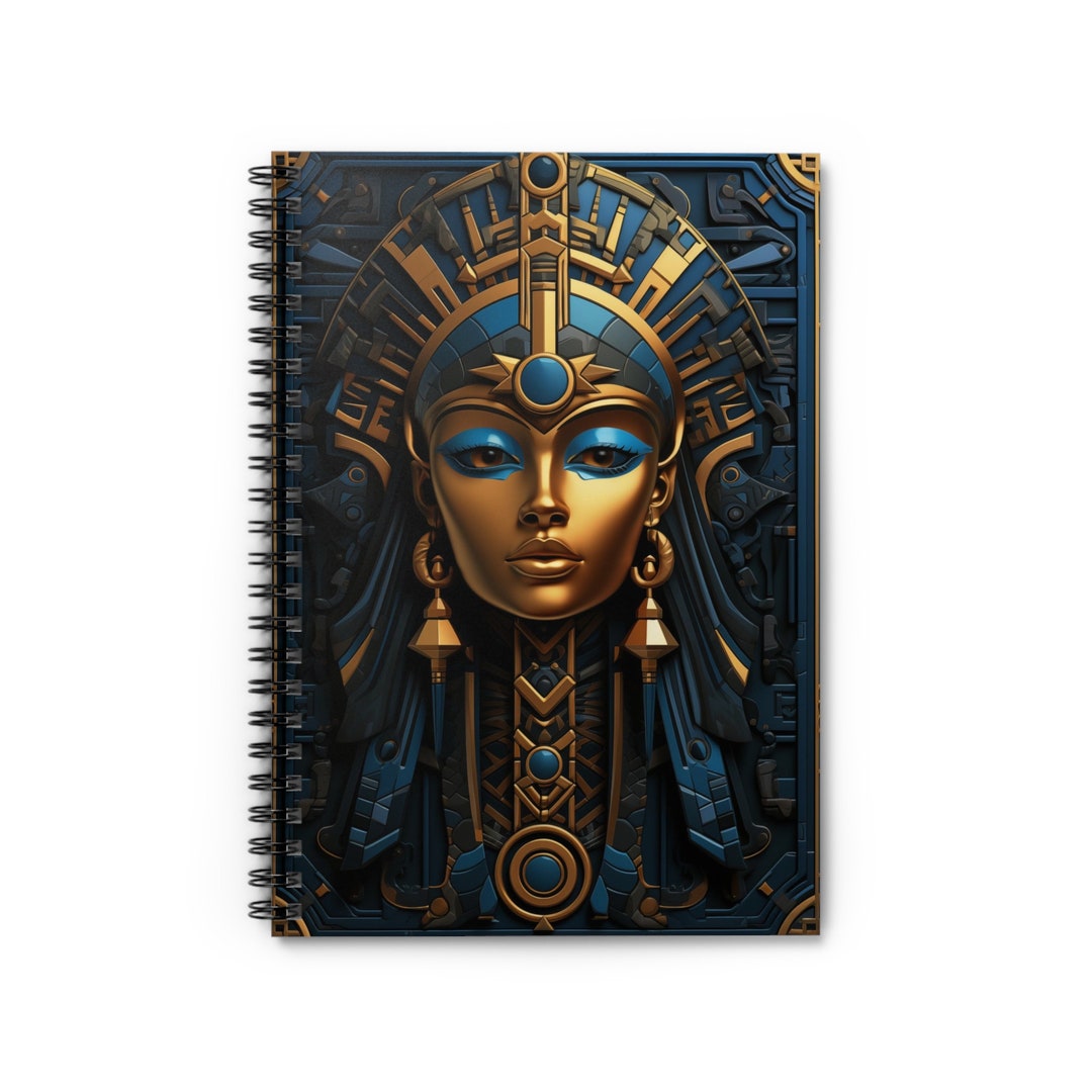 Spiral Notebook, Stunning Egyptian Queen Pharoah, Personal Journal ...