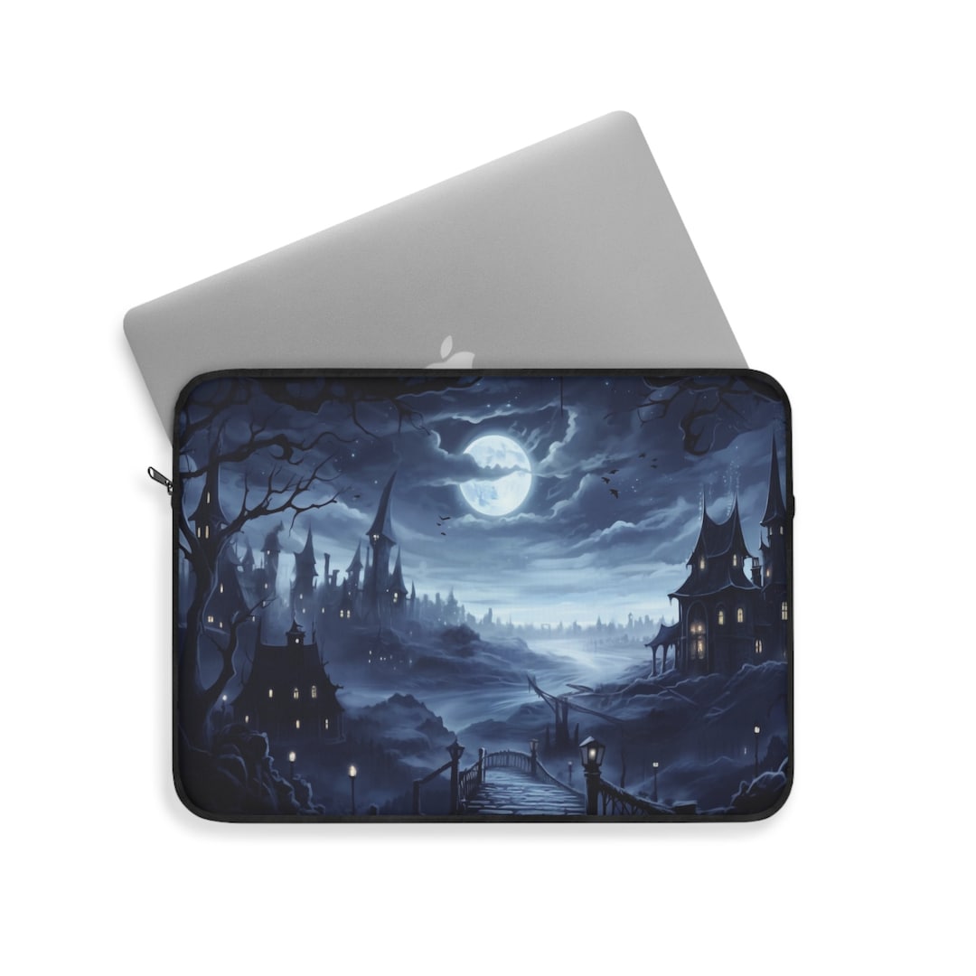 Whimsical Gothic Town Whimsigoth Laptop Sleeve Gothic iPad - Etsy