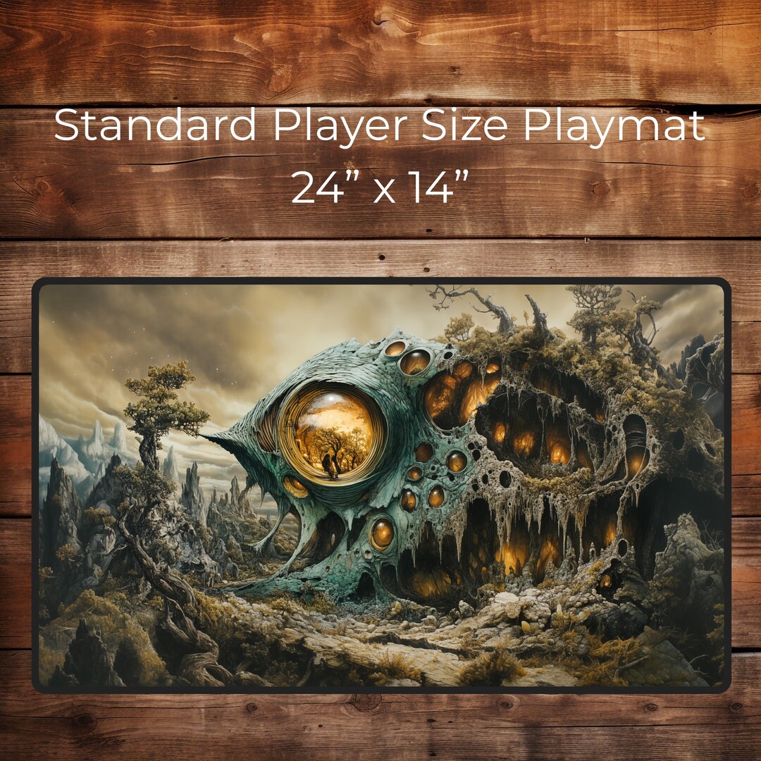 TCG Playmat Surreal Eye of Desolation Custom DND Play Mat Gamer Desk ...
