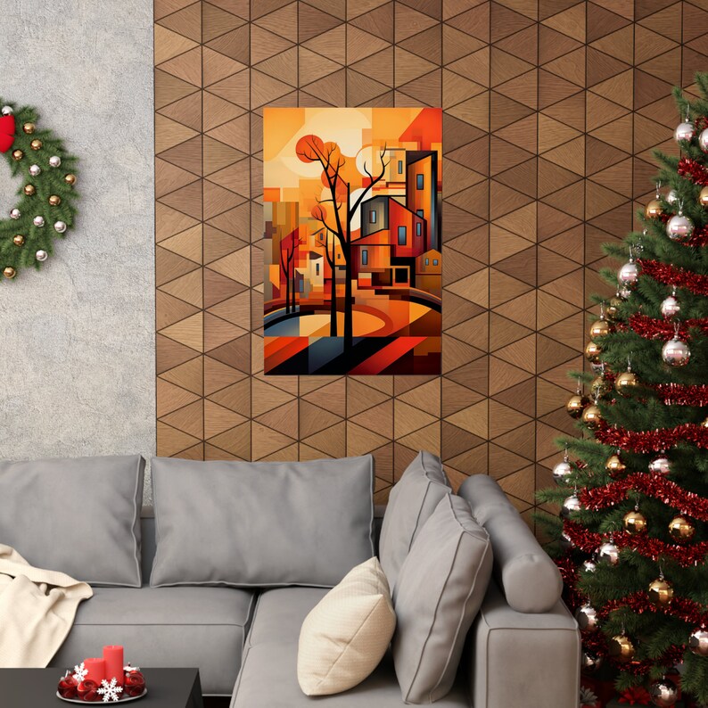 Abstract Cubism Wall Art, Cubist Poster for Bedroom, Living Room ...