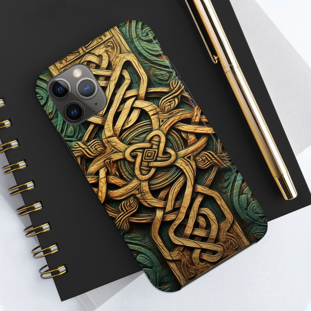 Celtic Knot iPhone Case: Bronze & Green, Emblem of Elegance and ...